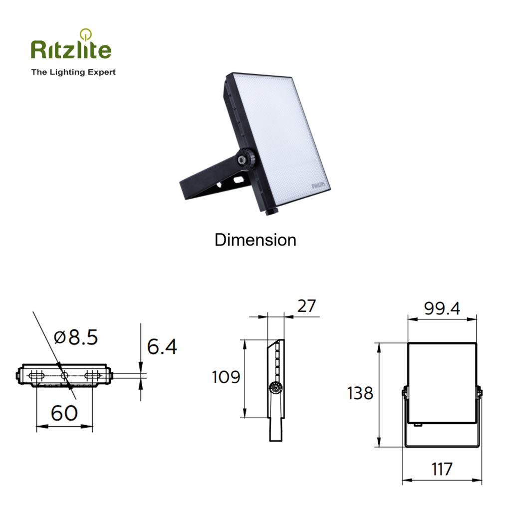 Philips BVP131 Flood Light 10W 3000K – Ritzlite E-Shop